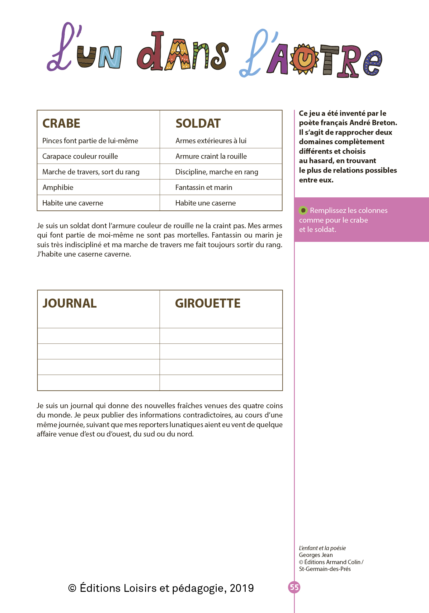 Explorer la poésie pour apprendre la langue! Pistes didactiques ...